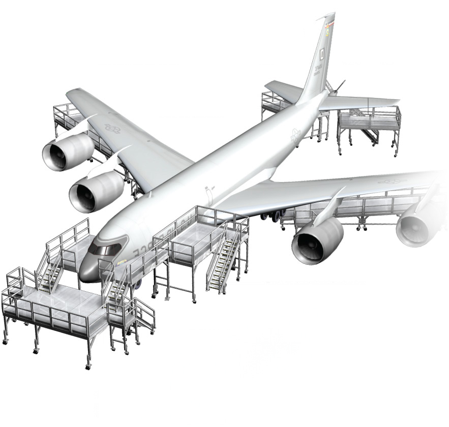 KC-135 Stratotanker Phase Style Maintenance Stand | FlexDecks